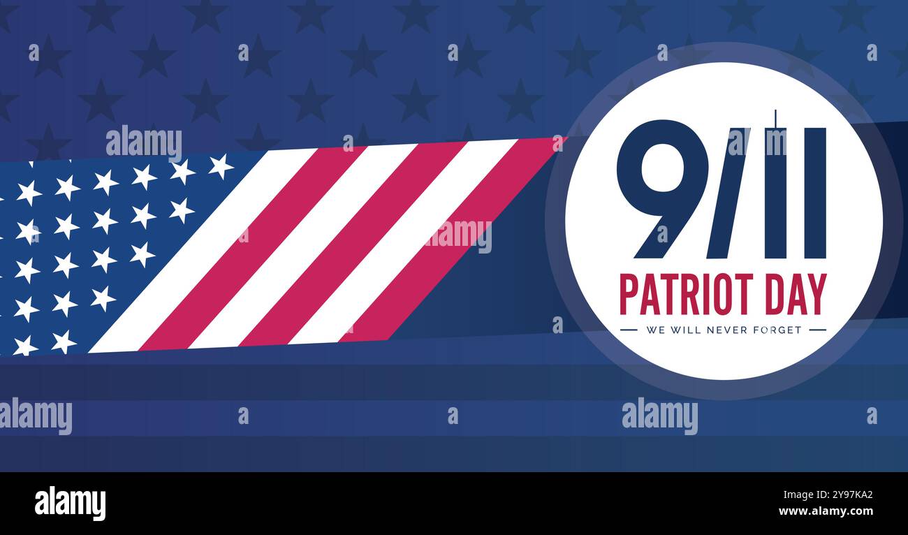 Patriot Day, September 11, We will never forget Background Illustration ...
