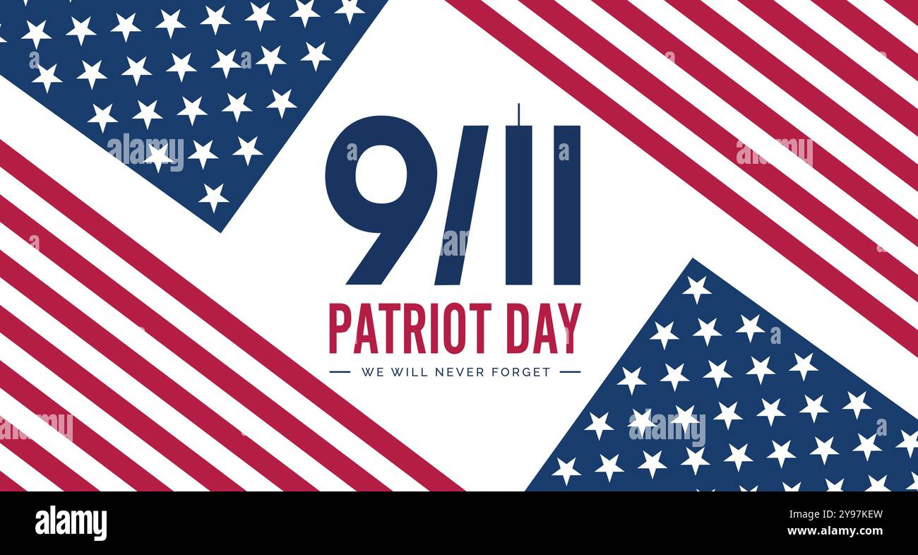 Patriot Day, September 11, We will never forget Background Illustration ...