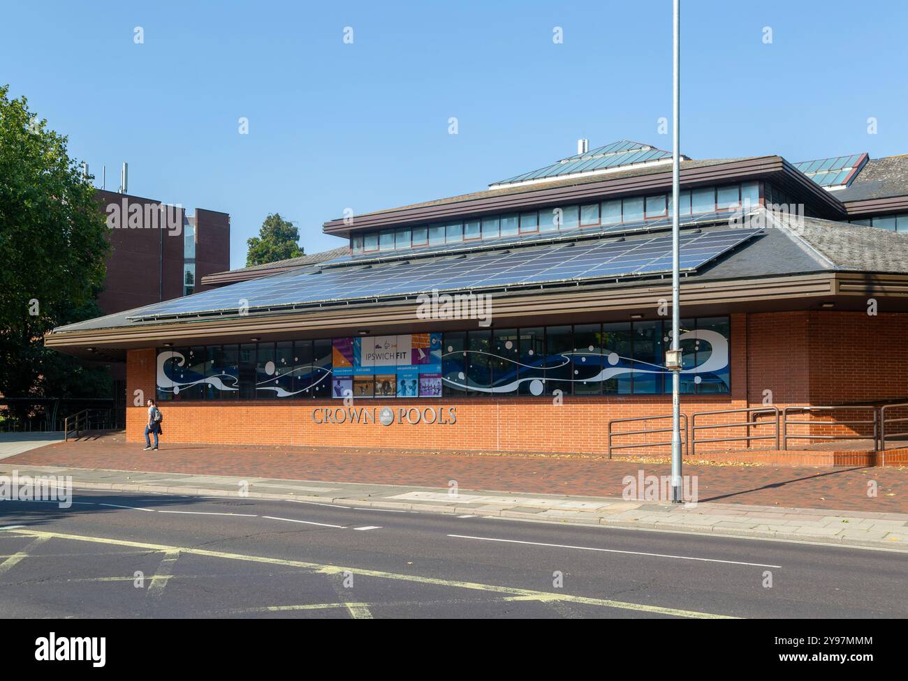 Crown Pools swimming pool leisure centre, town centre of Ipswich ...