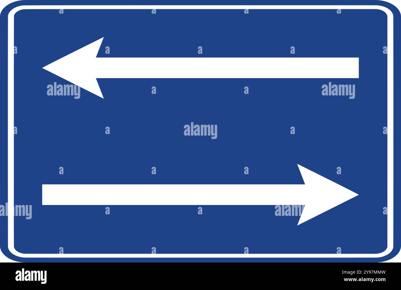 Two way street, Information signs, Road signs in Turkey. Standard ...