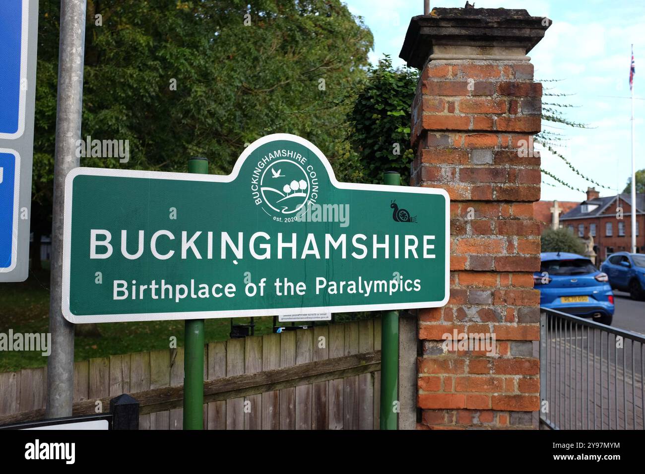 Birthplace of the Paralympics road sign in Marlow , Buckinghamshire ...