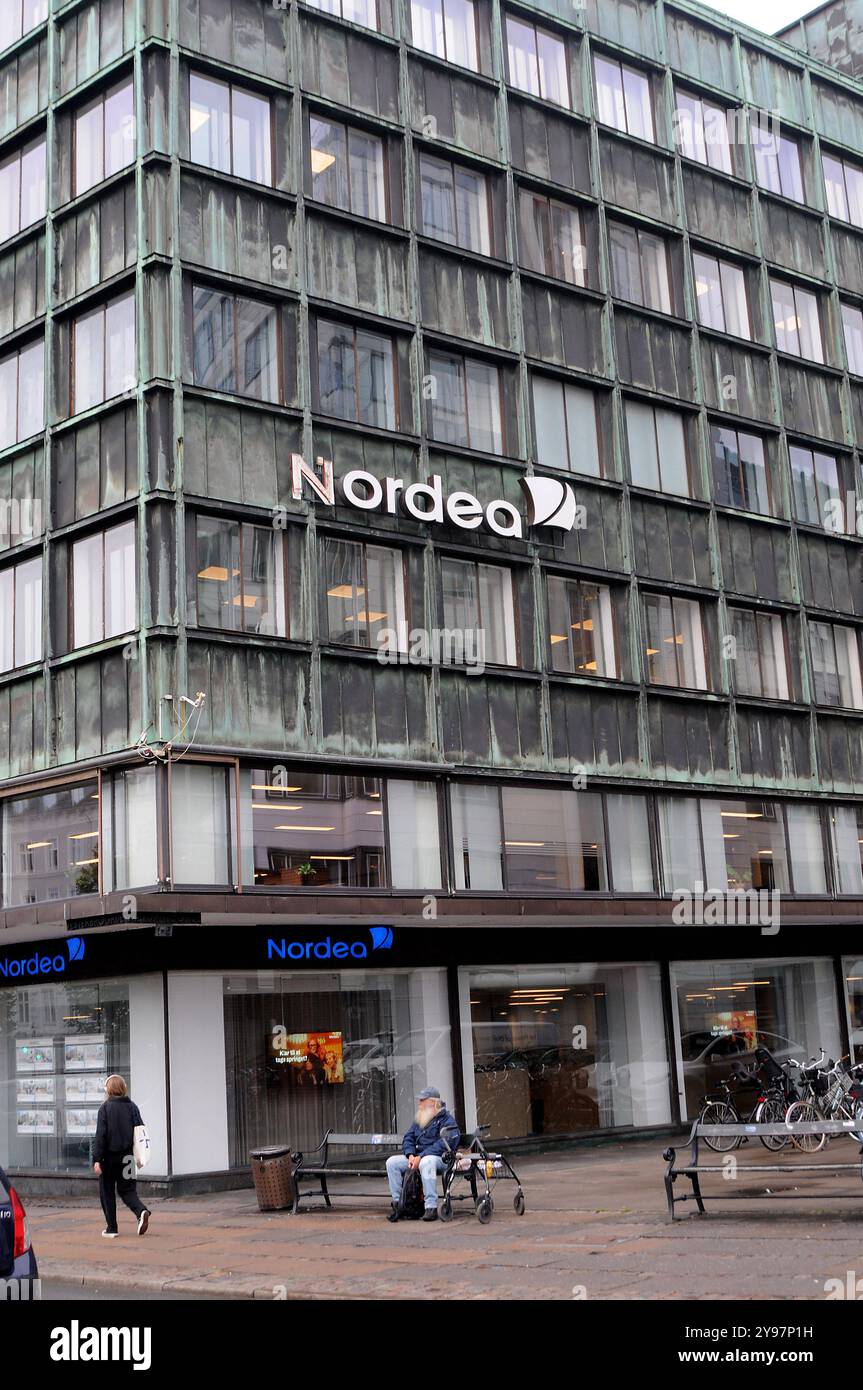 Copenhagen/ Denmark/09 Oct. 2024/Nordea bank in danish capital ...