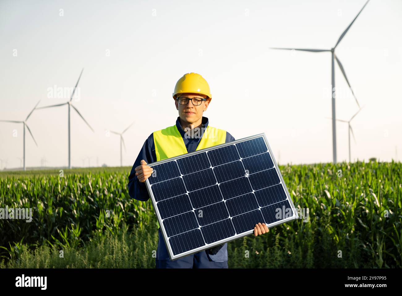 Solar wind equipment hi-res stock photography and images - Alamy