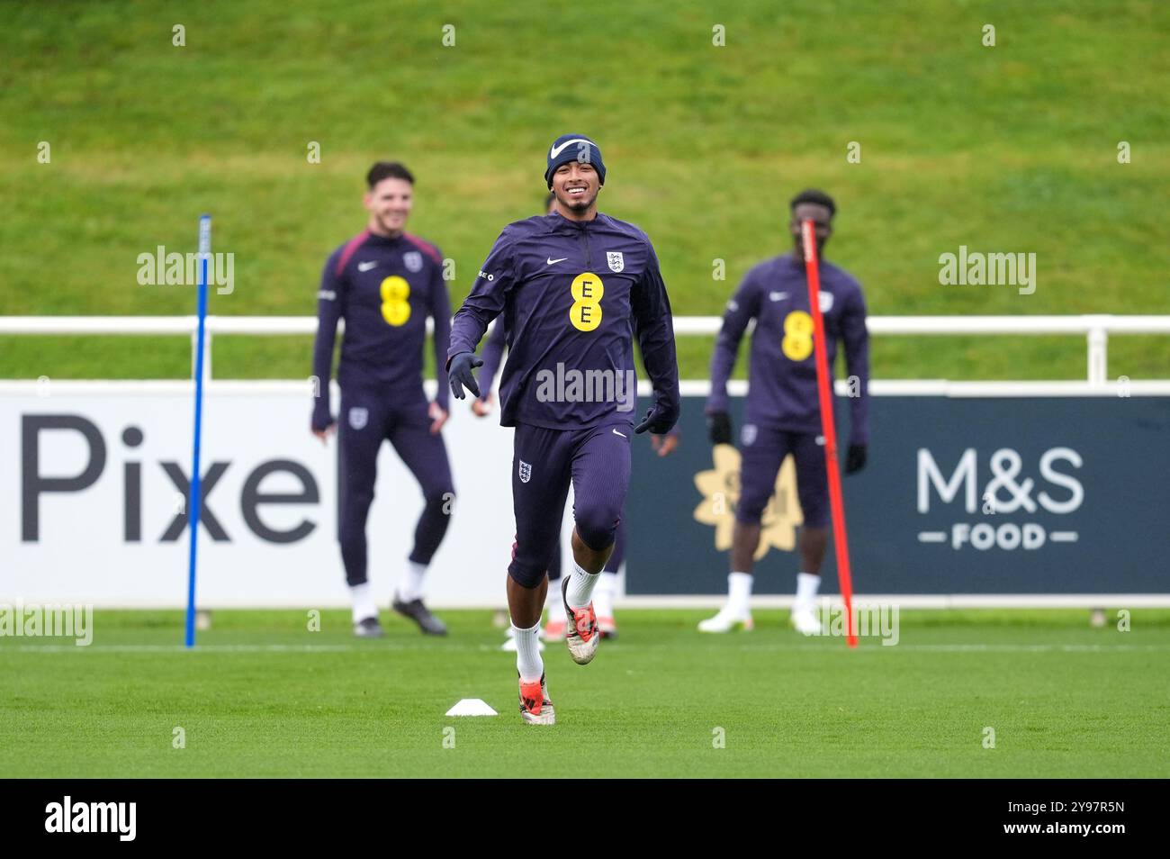 England's Jude Bellingham during a training session at St George's Park ...