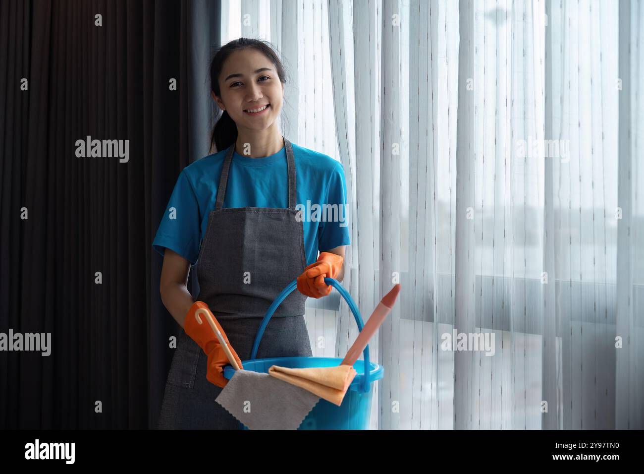 Organized cleaning tools bucket hi-res stock photography and images - Alamy