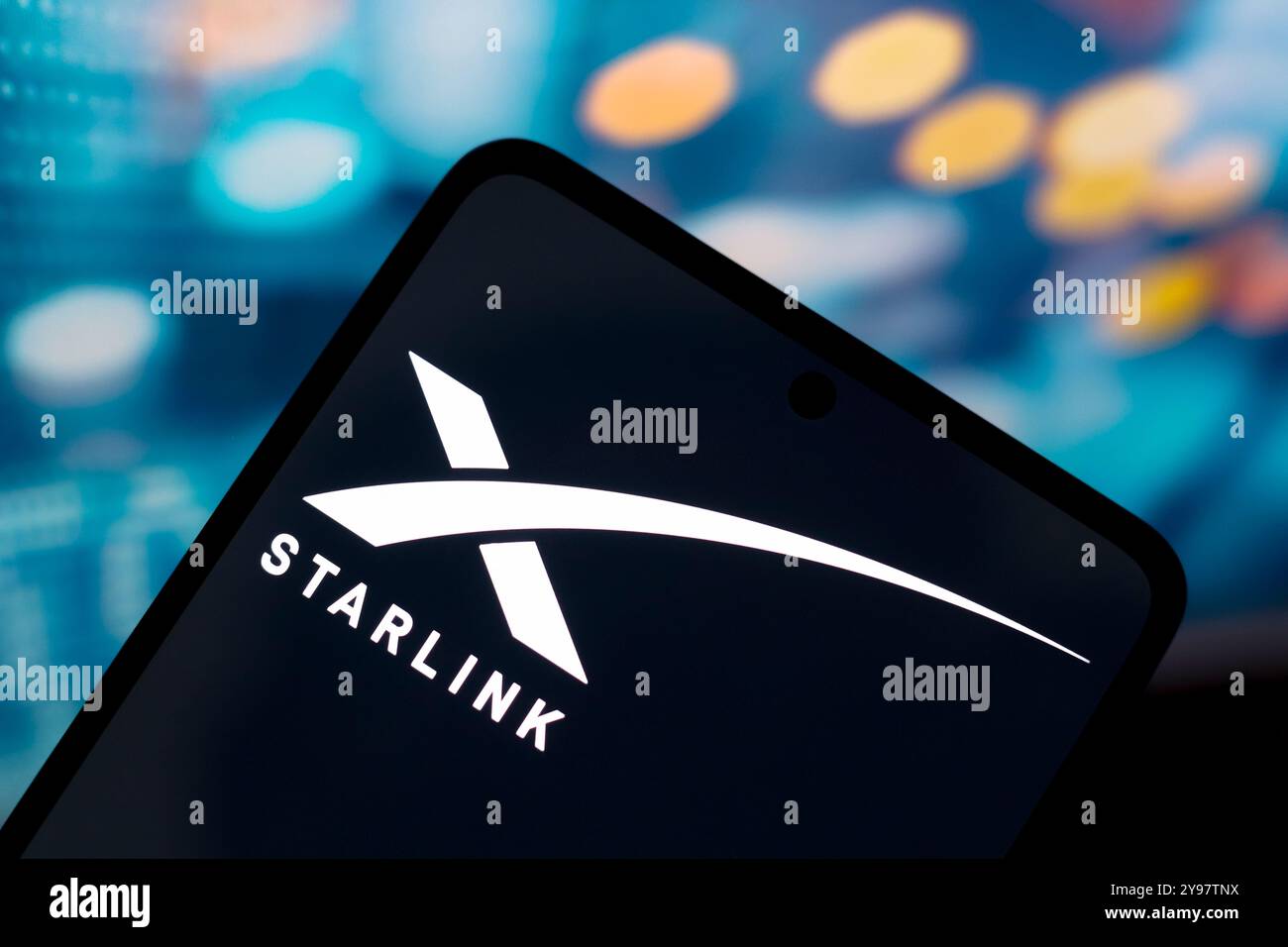 September 2, 2024, Paraguay. In this photo illustration, the Starlink ...