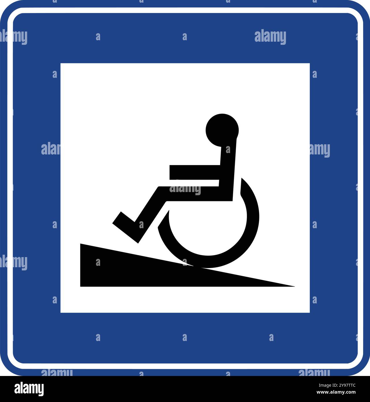 Ramp Pedestrian Overpass, Road signs in Turkey. Standard traffic signs ...