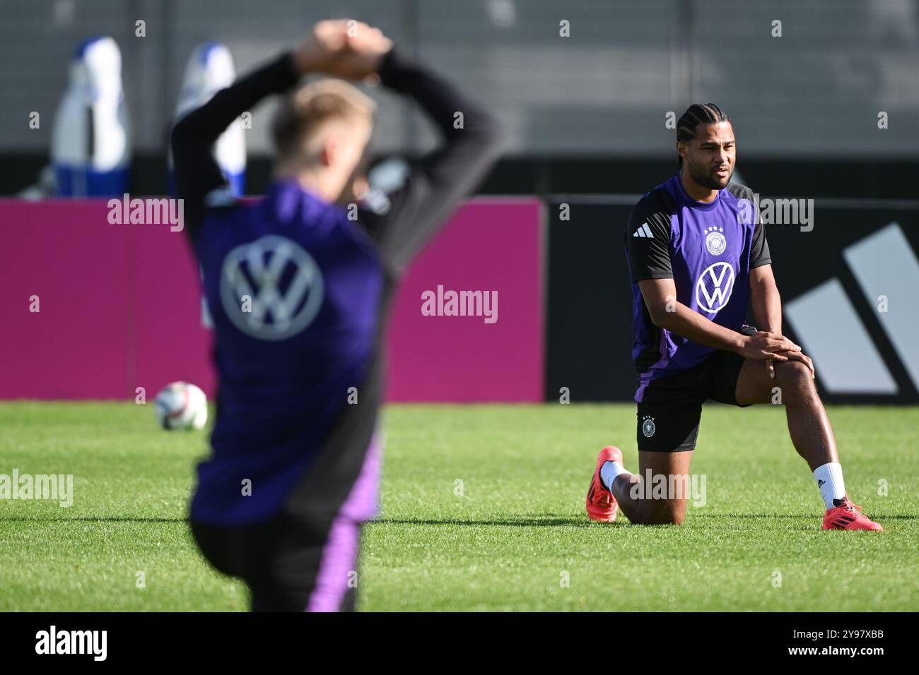 Herzogenaurach, Germany. 09th Oct, 2024. Soccer, national team, ahead ...