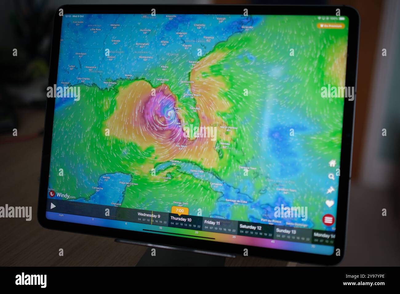Hurricane Milton weather news captured during the largest hurricane ...