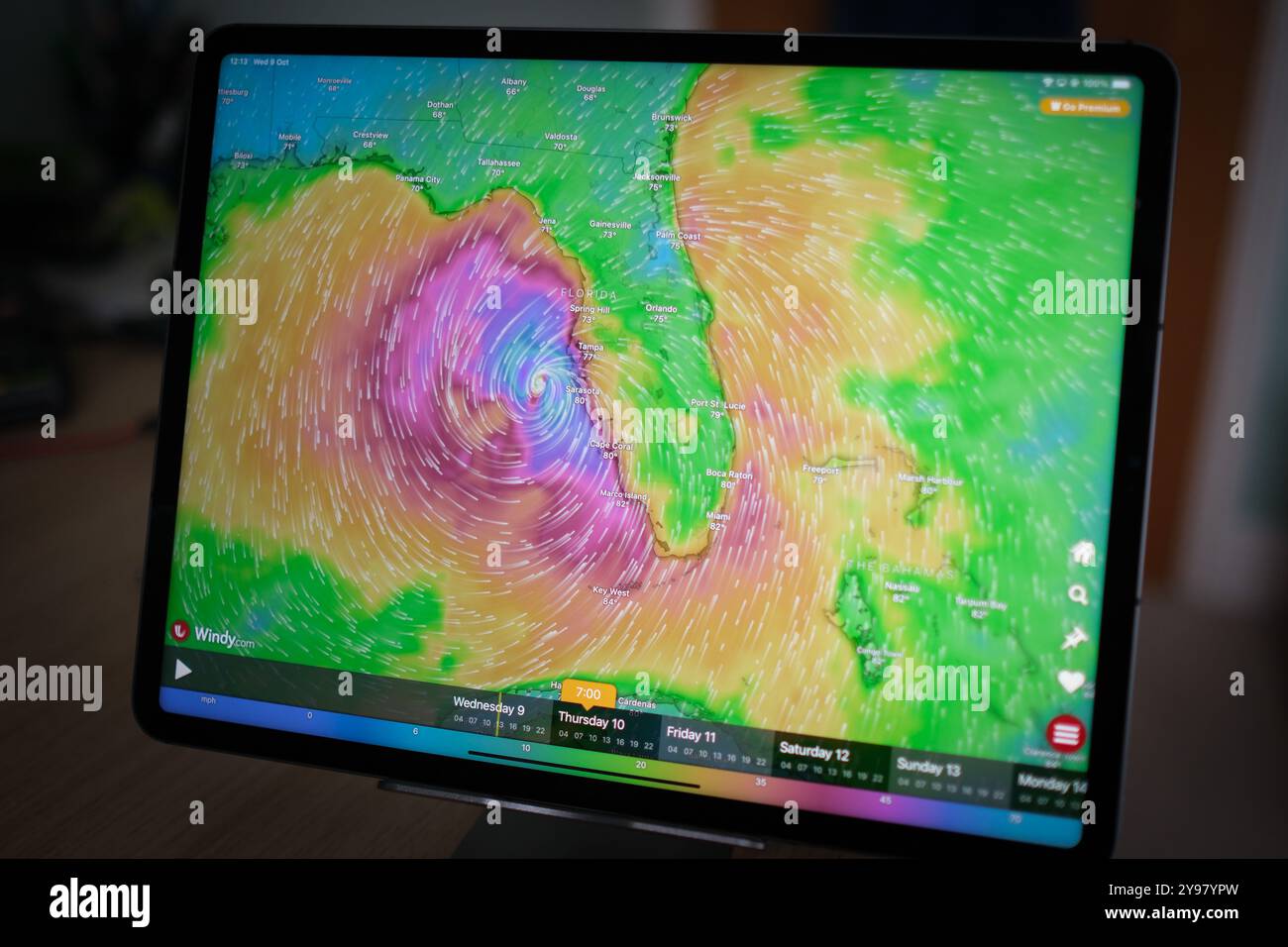 Hurricane Milton weather news captured during the largest hurricane ...