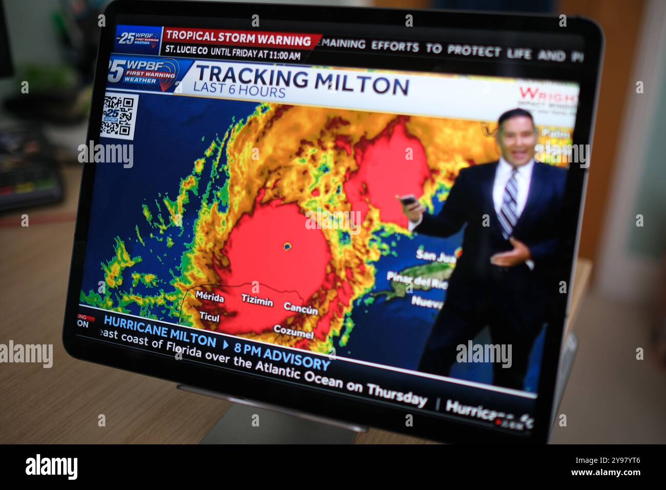Hurricane Milton weather news captured during the largest hurricane ...