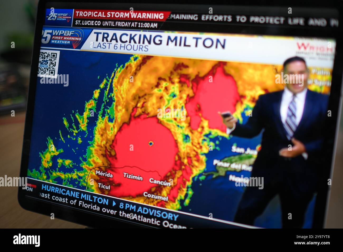Hurricane Milton weather news captured during the largest hurricane ...