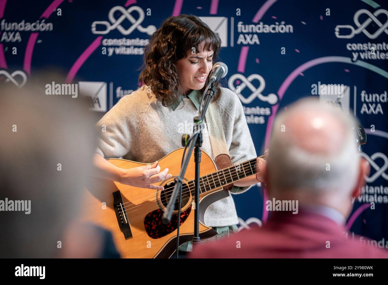 Sandra Merino, vocalist of 'Merino', during her performance at the ...