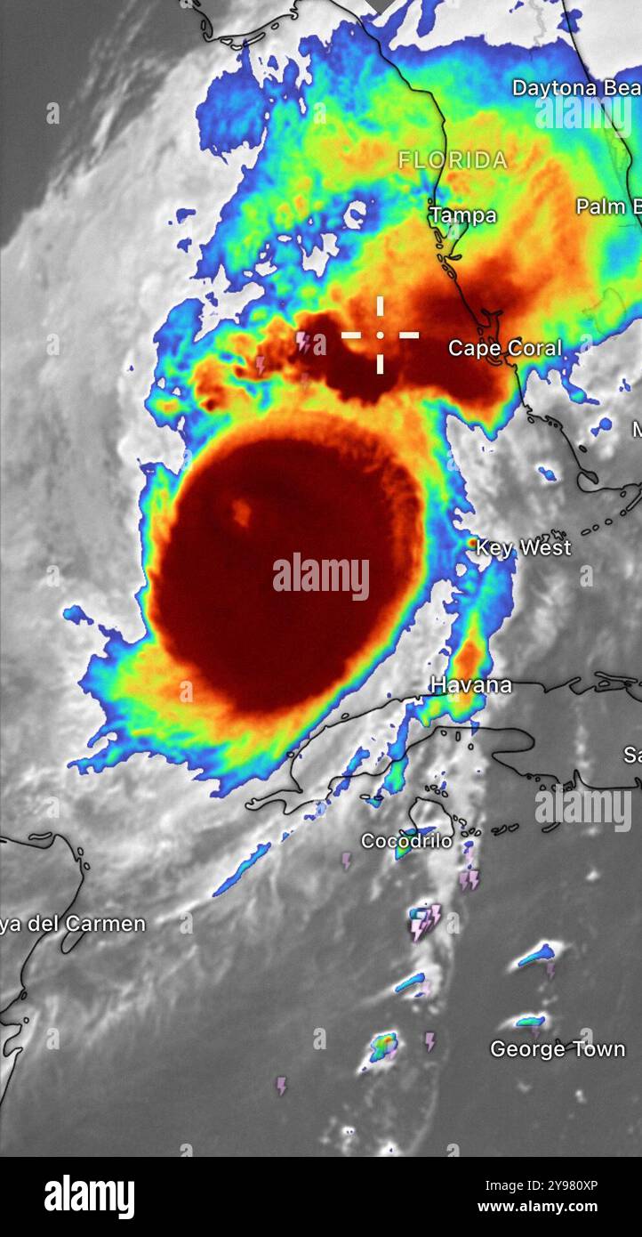 Hurricane Milton weather news captured during the largest hurricane ...