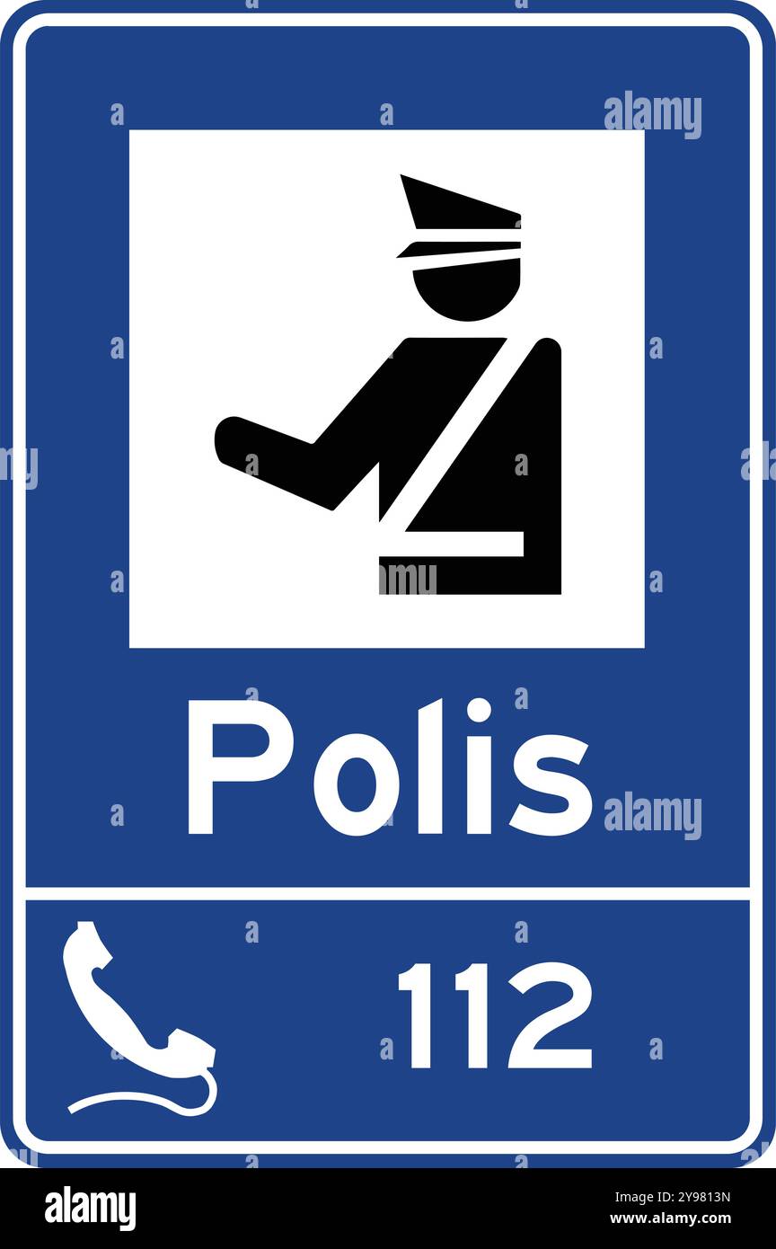 Police, Road signs in Turkey. Standard traffic signs on Turkish ...