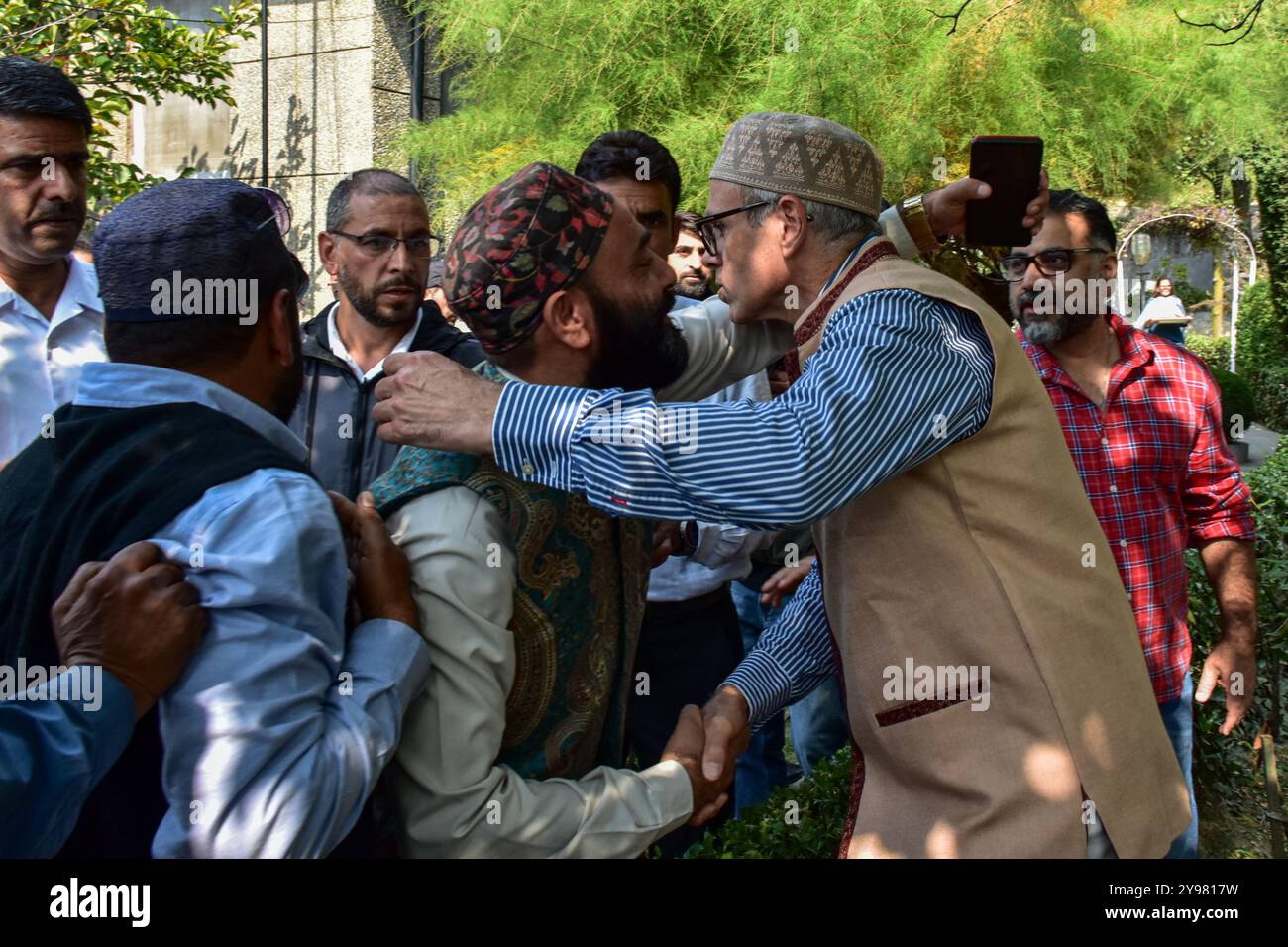 Srinagar, India. 09th Oct, 2024. Former Chief Minister and vice ...