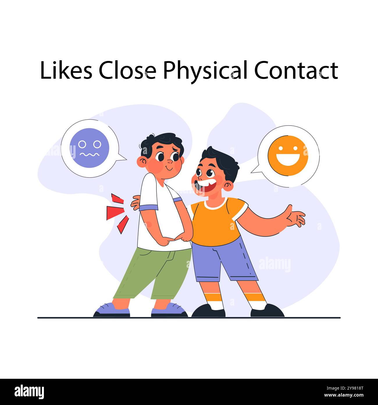 Child with extroverted individuality. Joyful little kid enjoying ...