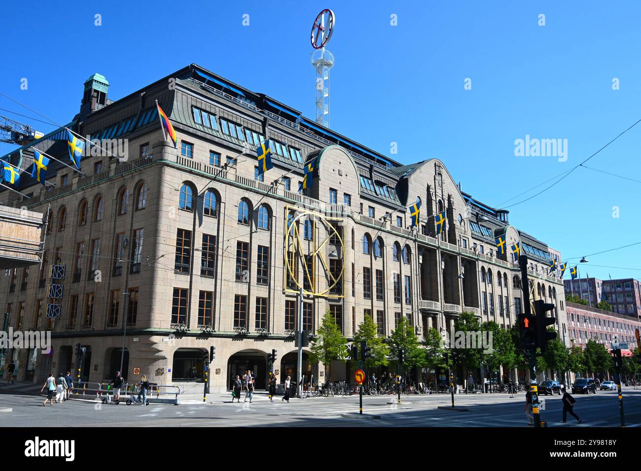 Stockholm, Sweden - July 30, 2024: Nordiska Kompaniet (Nordiska NK, and ...