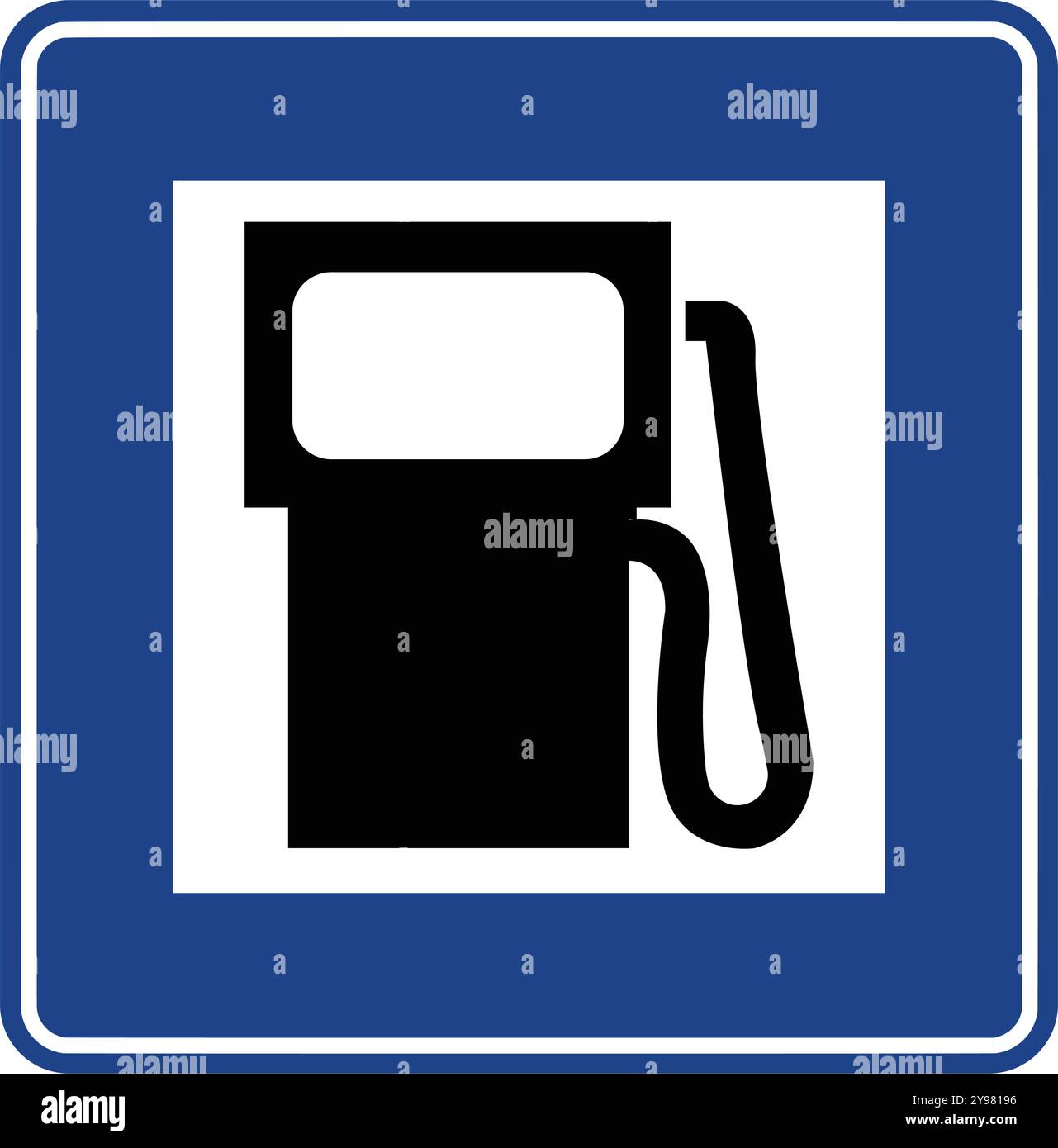 Gas station, Road signs in Turkey. Standard traffic signs on Turkish ...