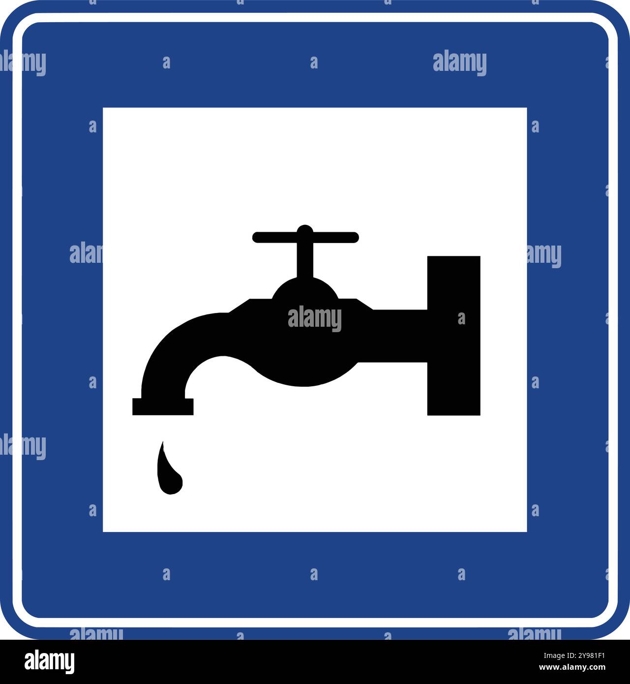 Fountain or faucet, Road signs in Turkey. Standard traffic signs on ...