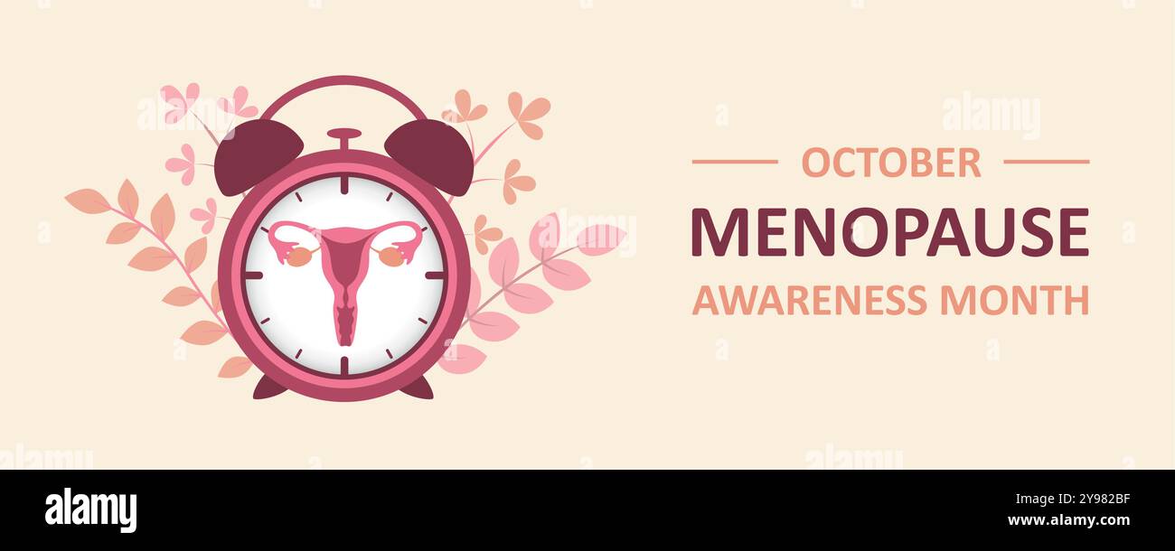 menopause awareness month female health concept vector illustration ...