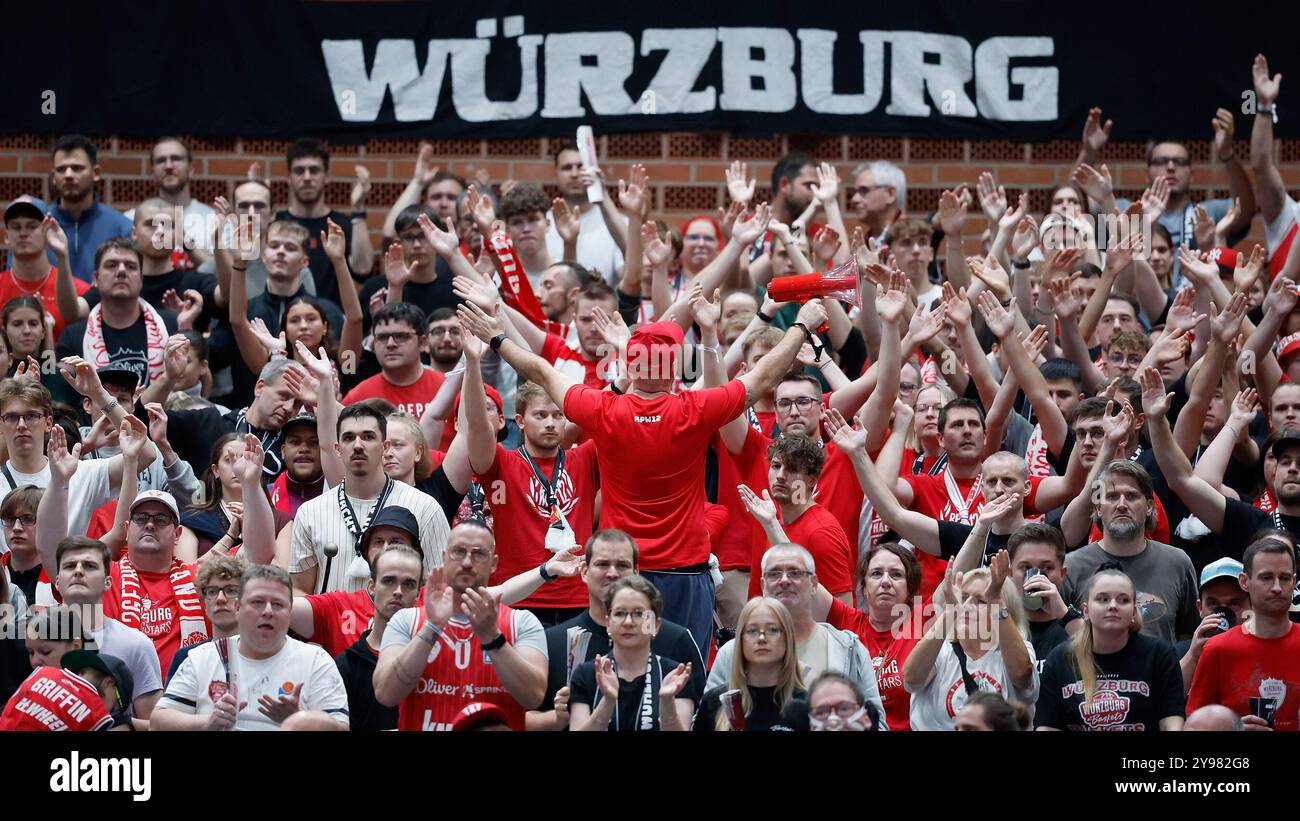 Wuerzburger Fans, 08.10.2024, Basketball, Champions League, Fit-One ...