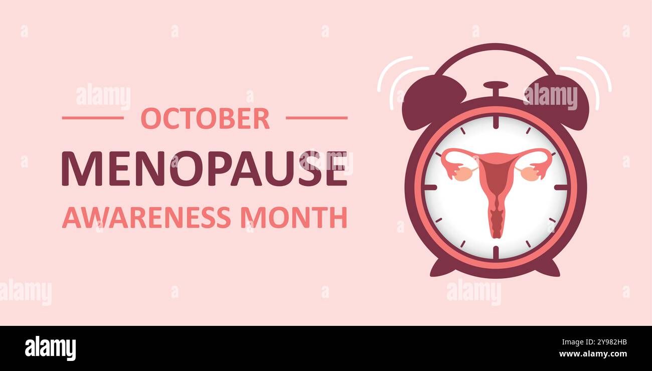 menopause awareness month female health concept vector illustration ...