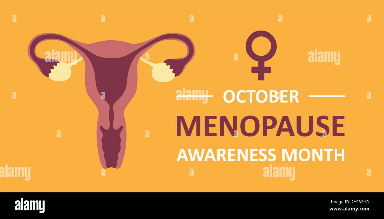 menopause awareness month female health concept vector illustration ...