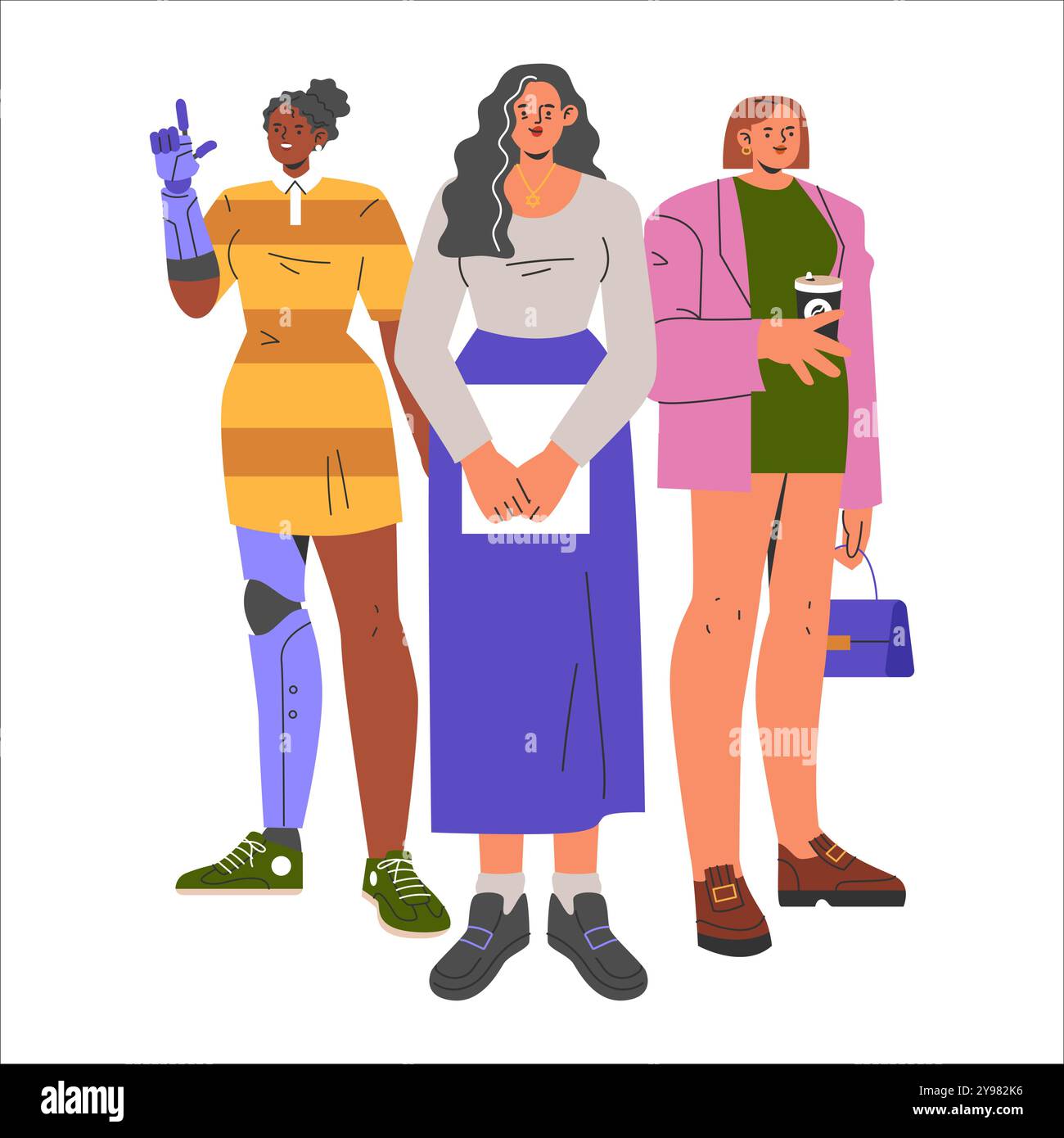 Diverse businesswomen concept. Inclusive corporate culture with women ...