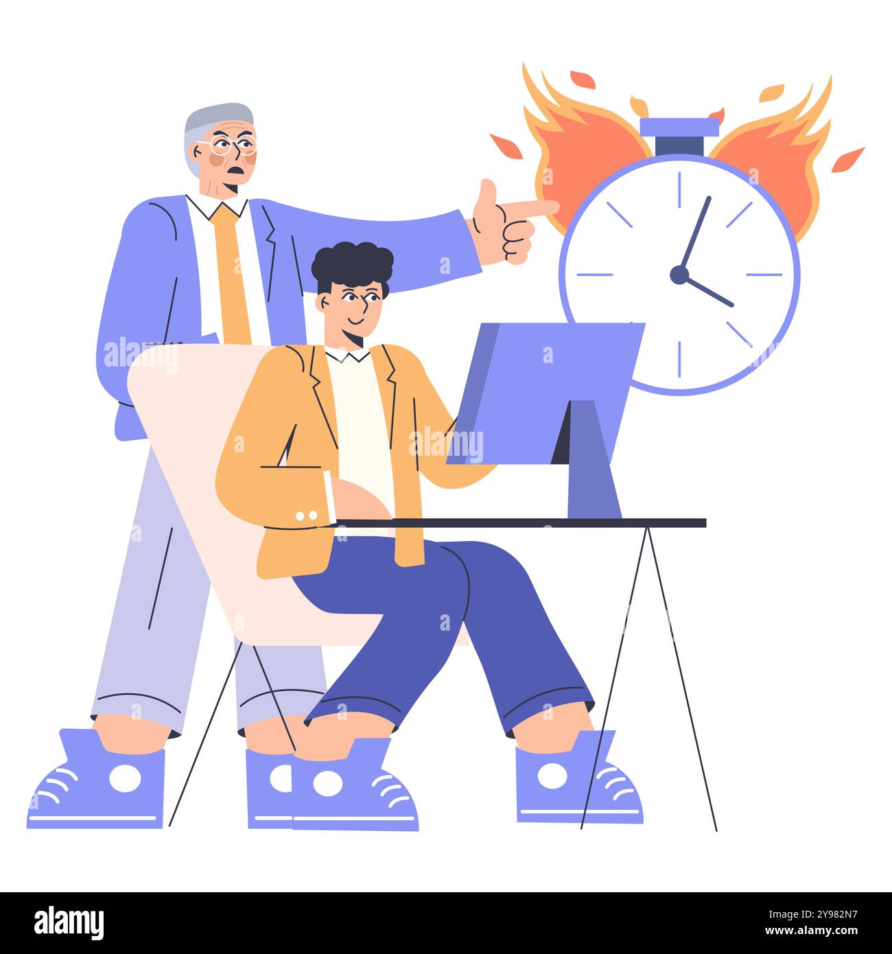 Multigenerational collaboration Stock Vector Images - Alamy