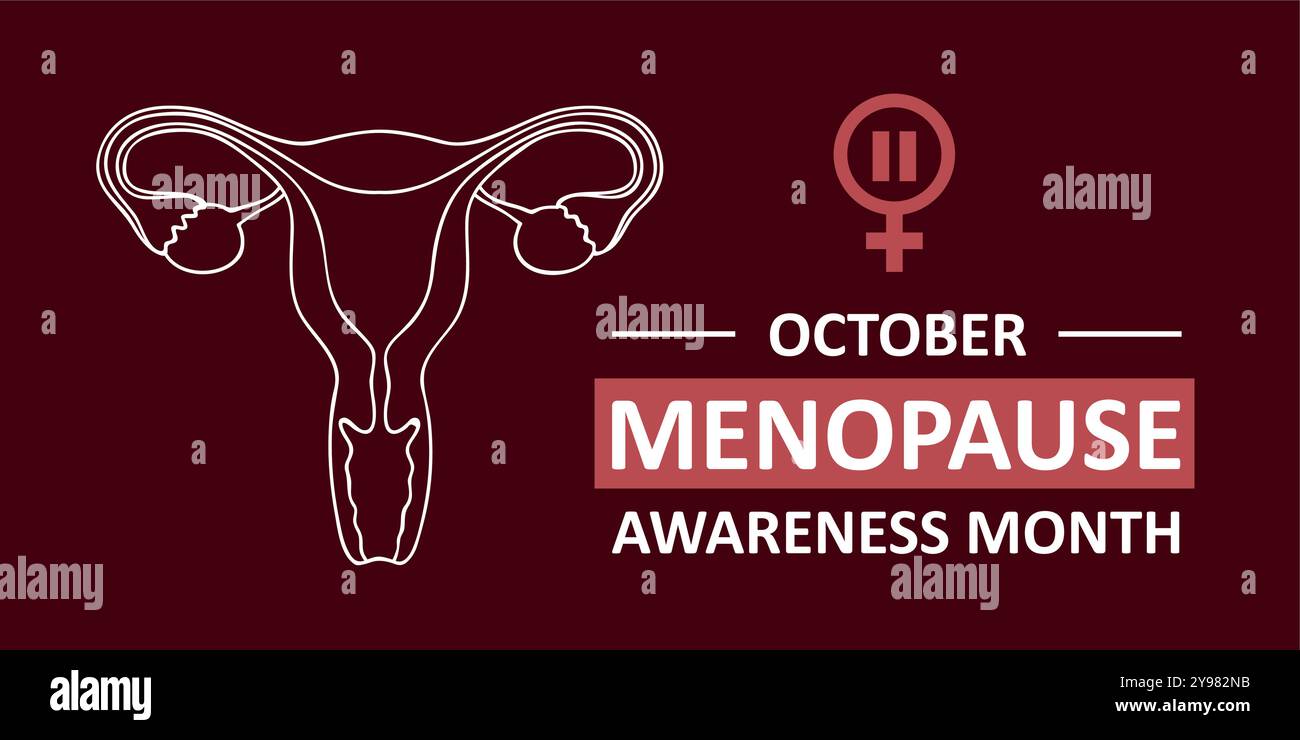 menopause awareness month female health concept vector illustration ...