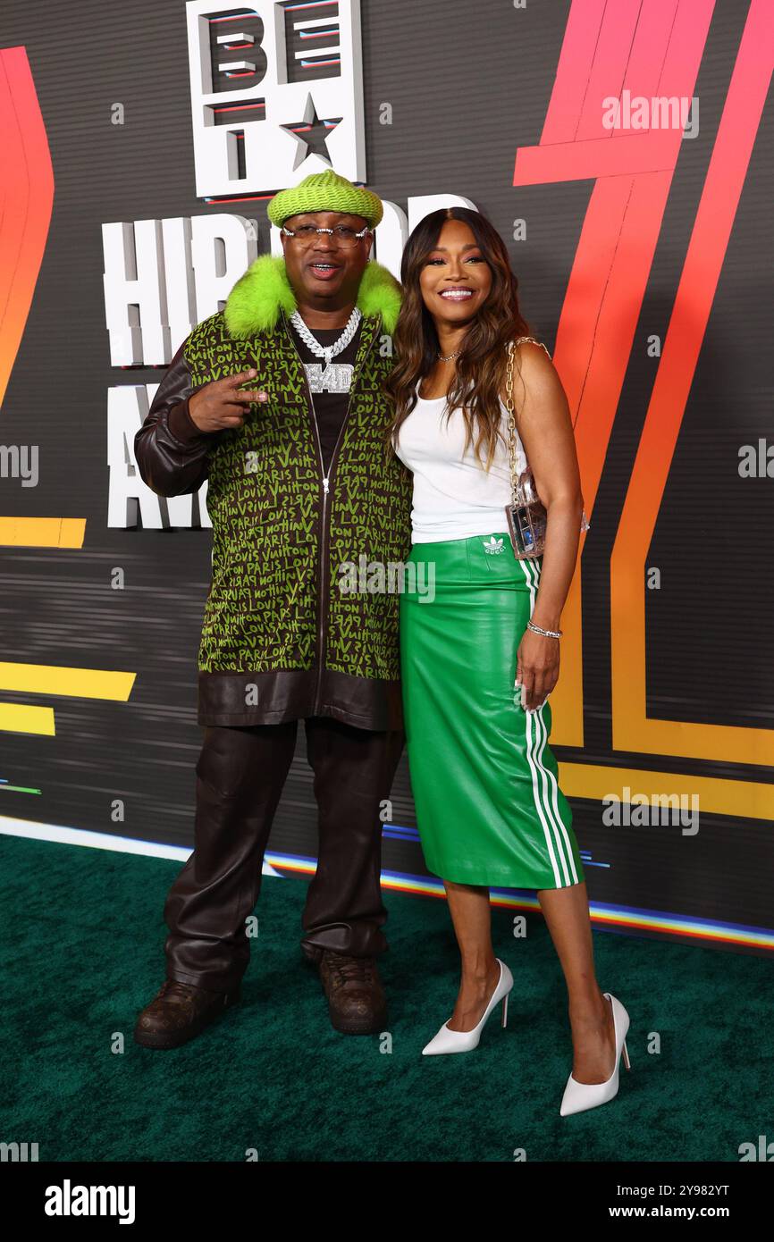 Las Vegas, United States. 08th Oct, 2024. (L-R) Rapper E-40 and Connie ...