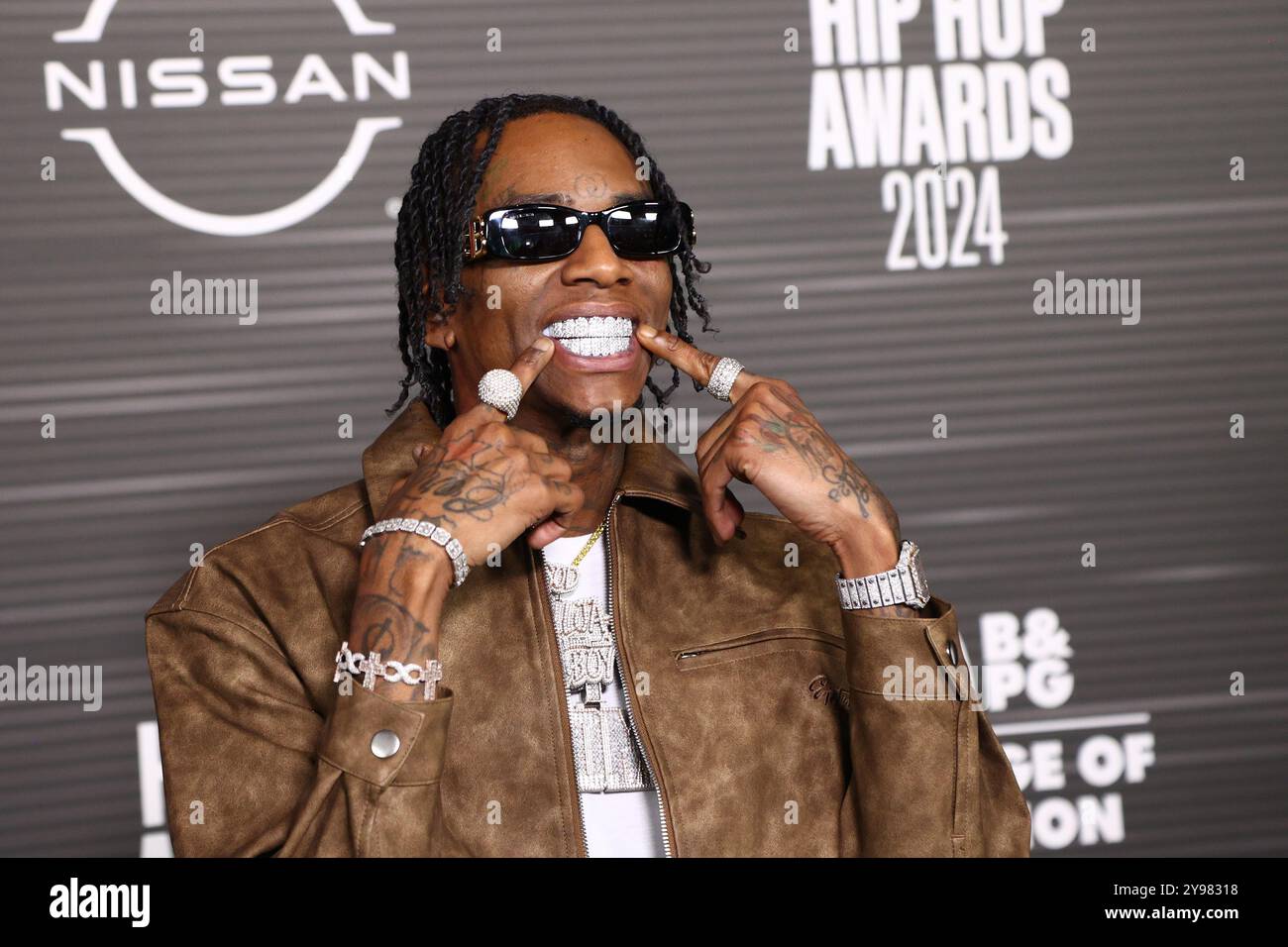 Las Vegas, United States. 08th Oct, 2024. Soulja Boy arrives for the ...