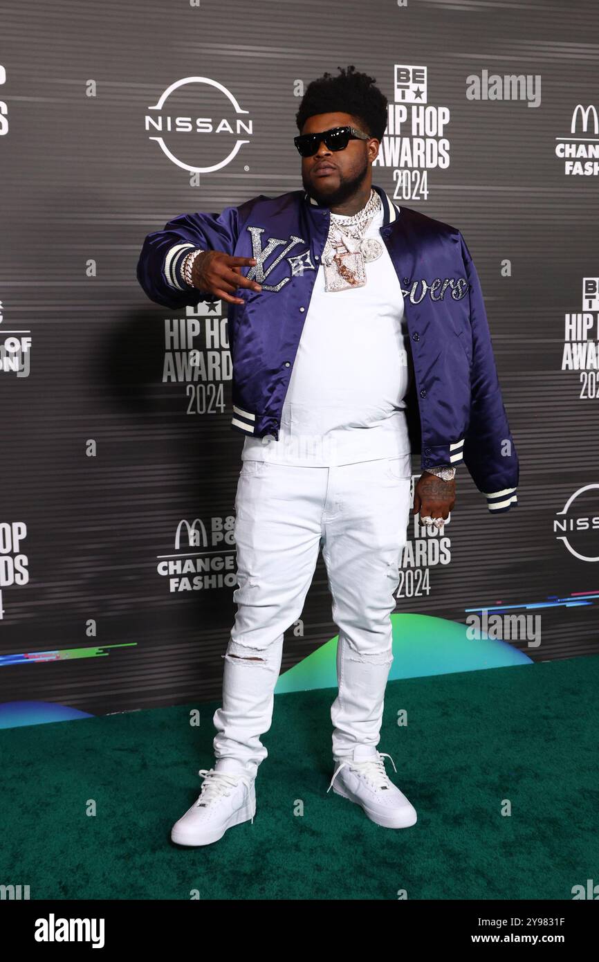 Las Vegas, United States. 08th Oct, 2024. BossMan Dlow arrives for the ...