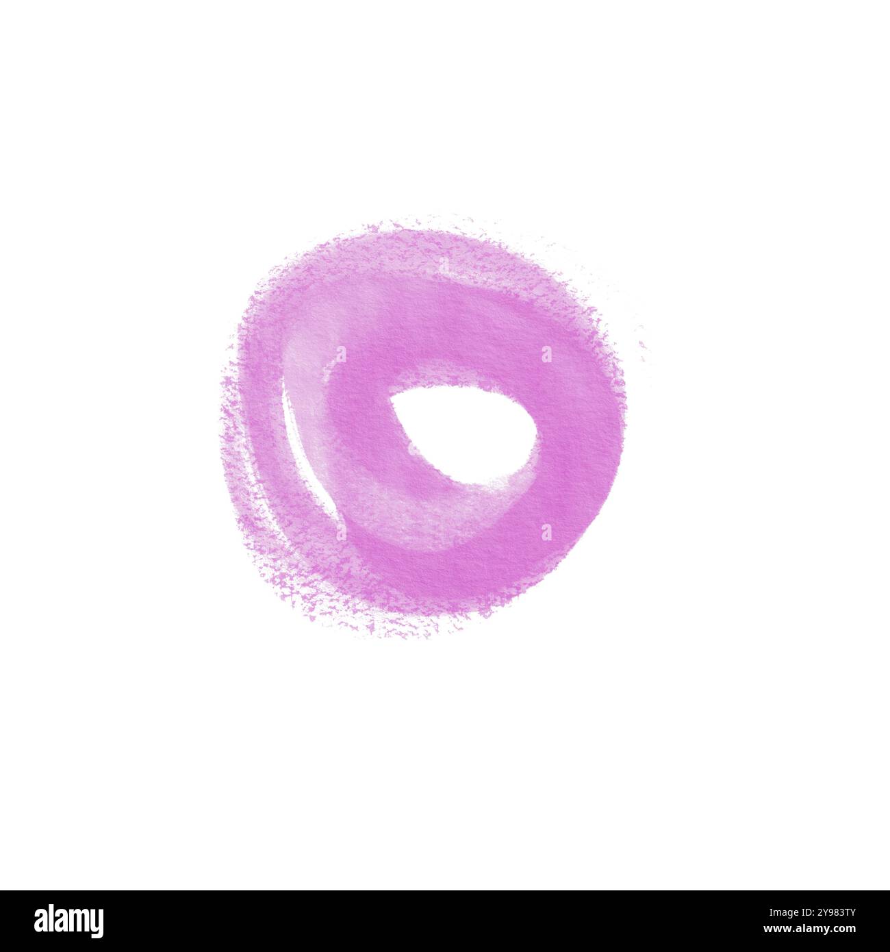 Acid round spot in pastel technique.Pink colors in a static composition ...