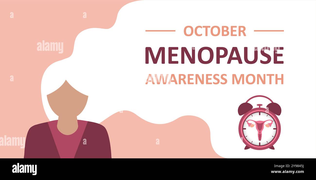 menopause awareness month female health concept vector illustration ...