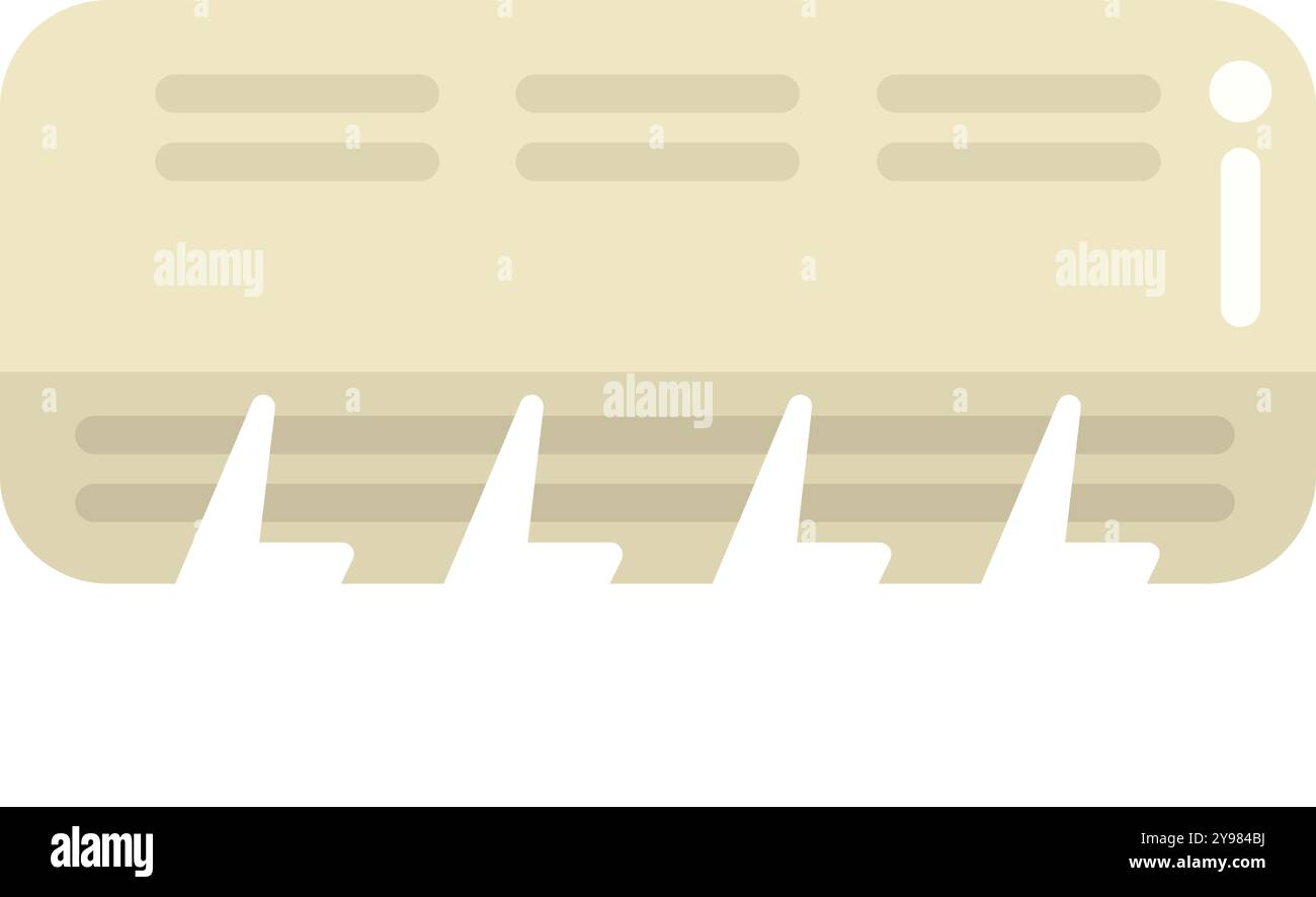 Split system air conditioner blowing cold air conditioning, flat style ...