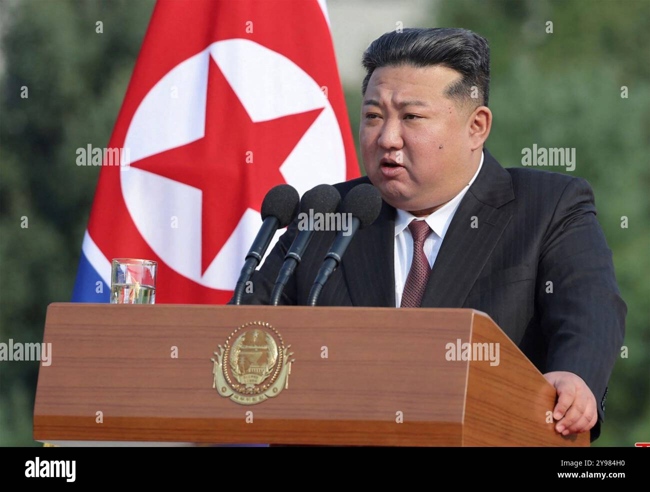 KIM JONG UN, North Korean Supreme Leader, in October 2024. Photo: KNS ...