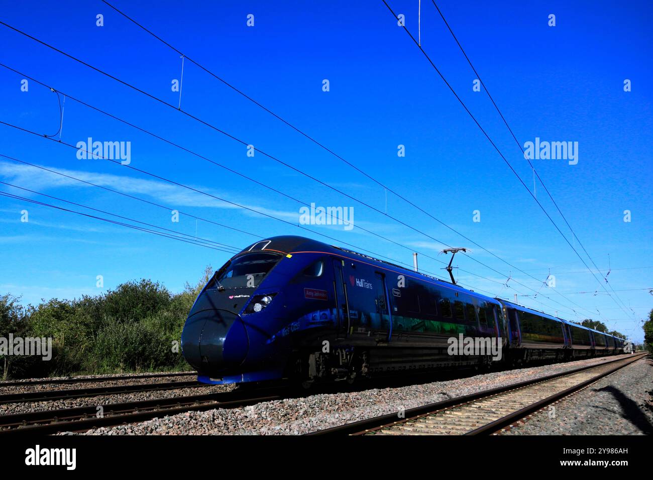 Hull Trains 802301 Amy Johnson, Paragon train, East Coast Main Line ...