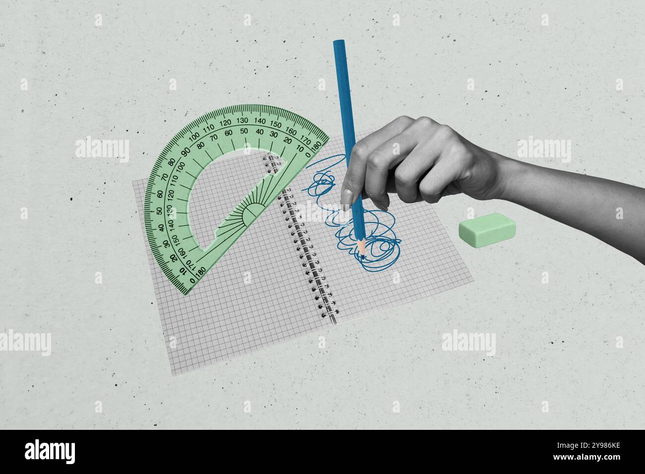 Composite trend artwork collage of author book novel story pen write ...