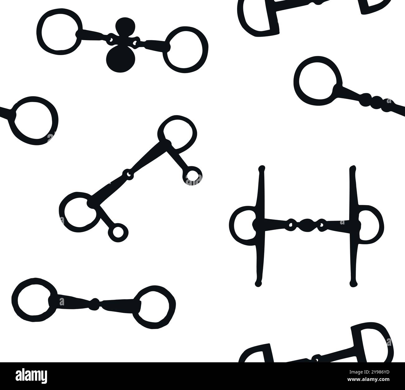 Horse bits Stock Vector Images - Alamy
