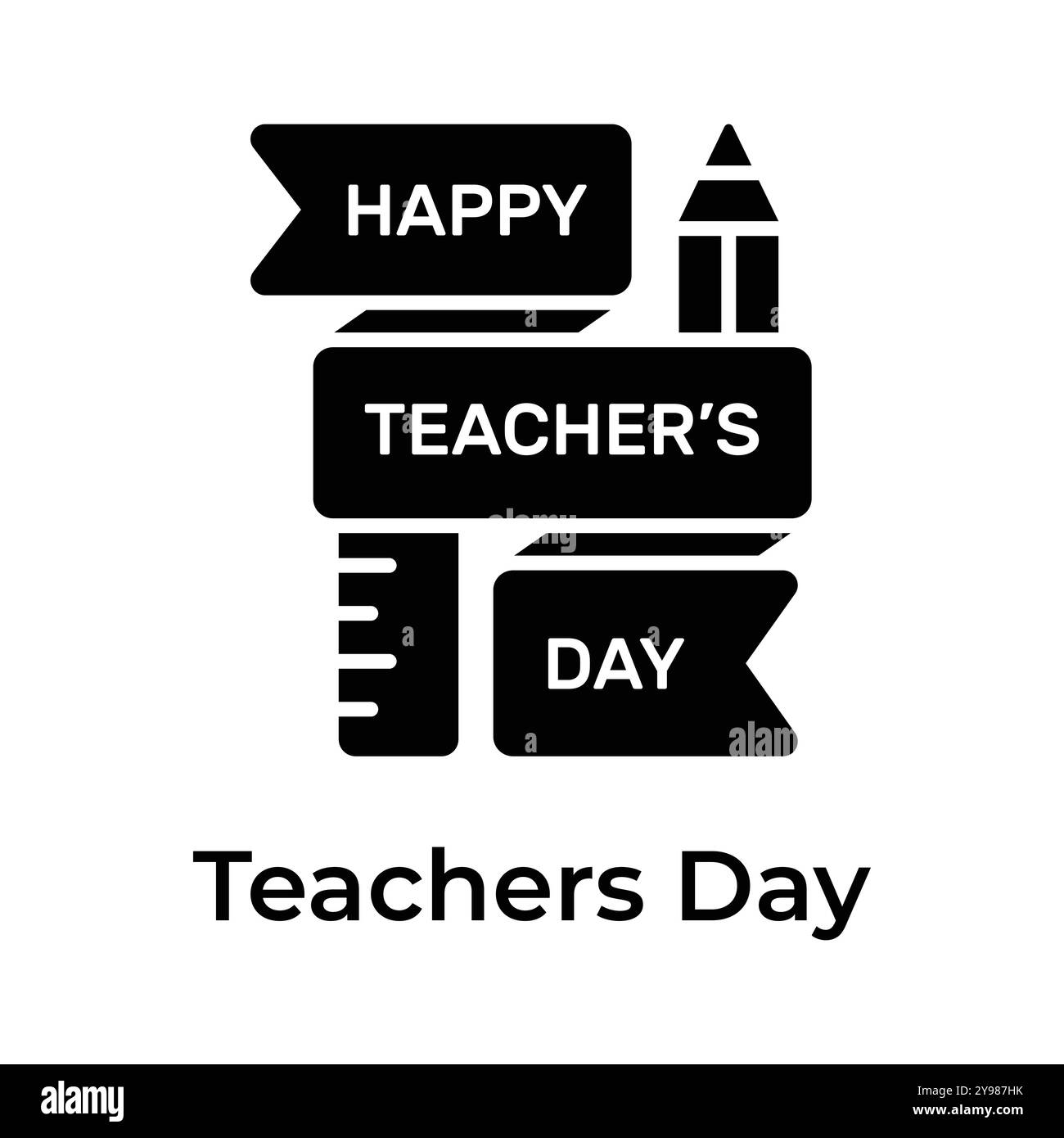 Happy teachers day vector vectors hi-res stock photography and images ...