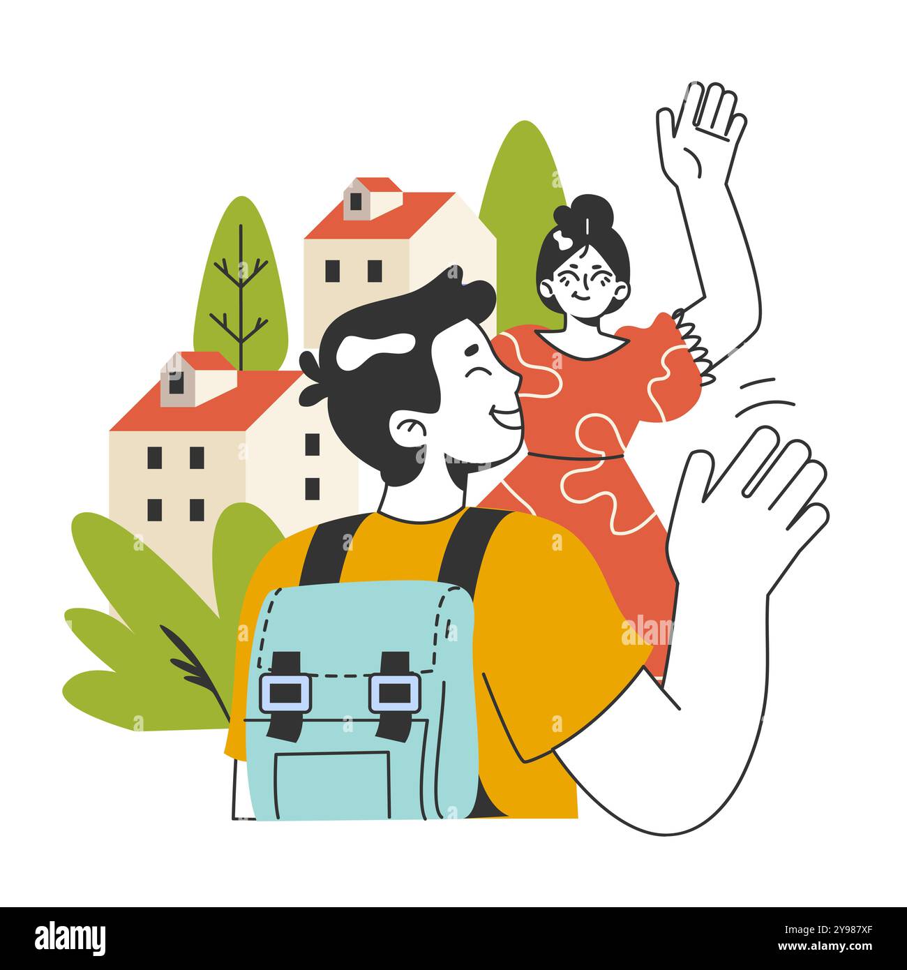 Slow traveling. Slow life principles and activity. Outdoor relaxation ...