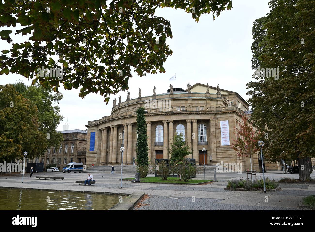 Stuttgart, Germany. 09th Oct, 2024. The opera house of the Stuttgart ...