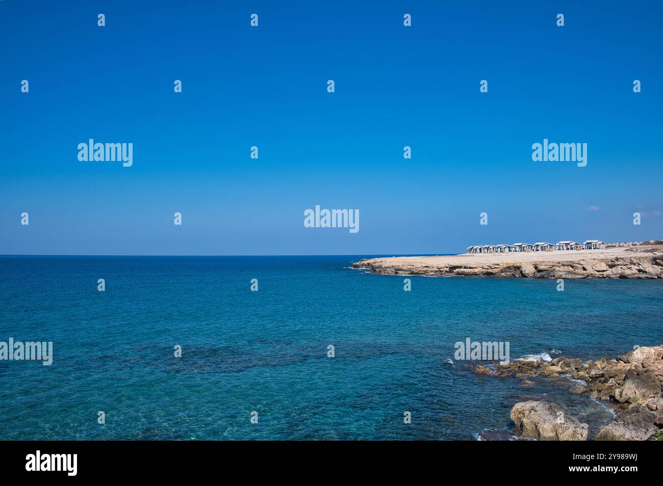 View of the sea at the Karpas peninsula, in Northern Cyprus Stock Photo ...