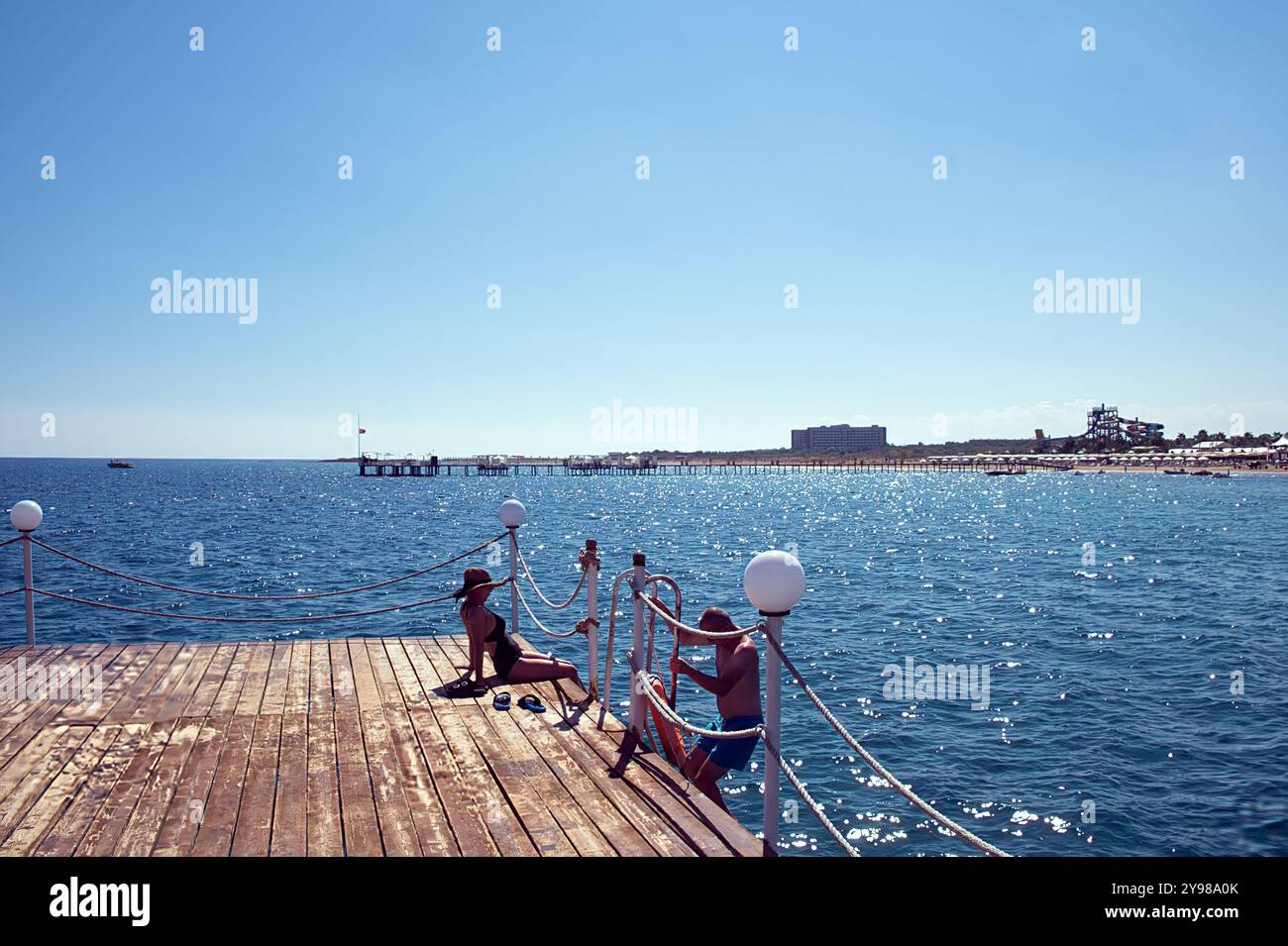 Couple enjoying the facilities at the 5 star Kaya Artemis Resort in ...