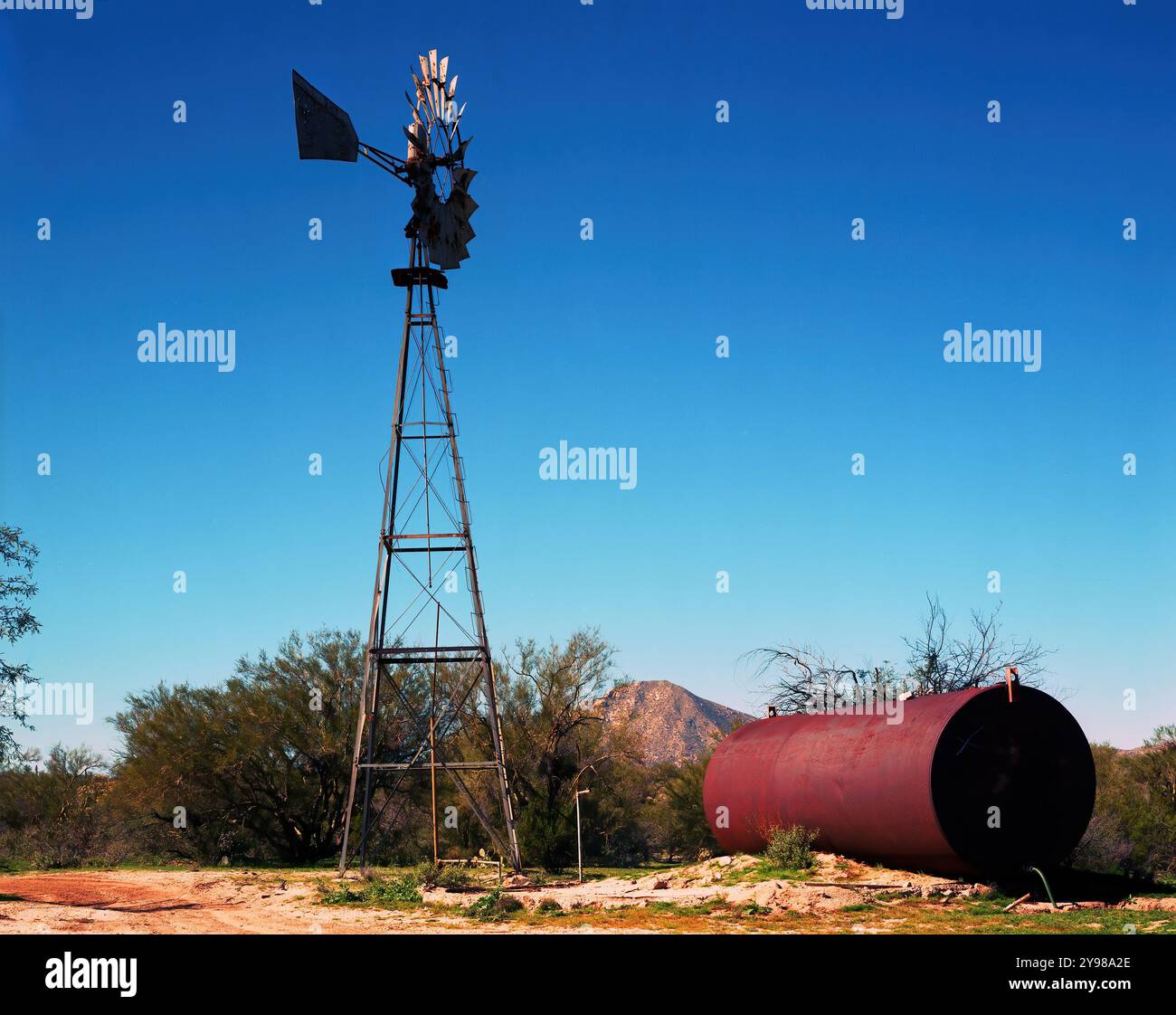 Film image old windmill hi-res stock photography and images - Alamy