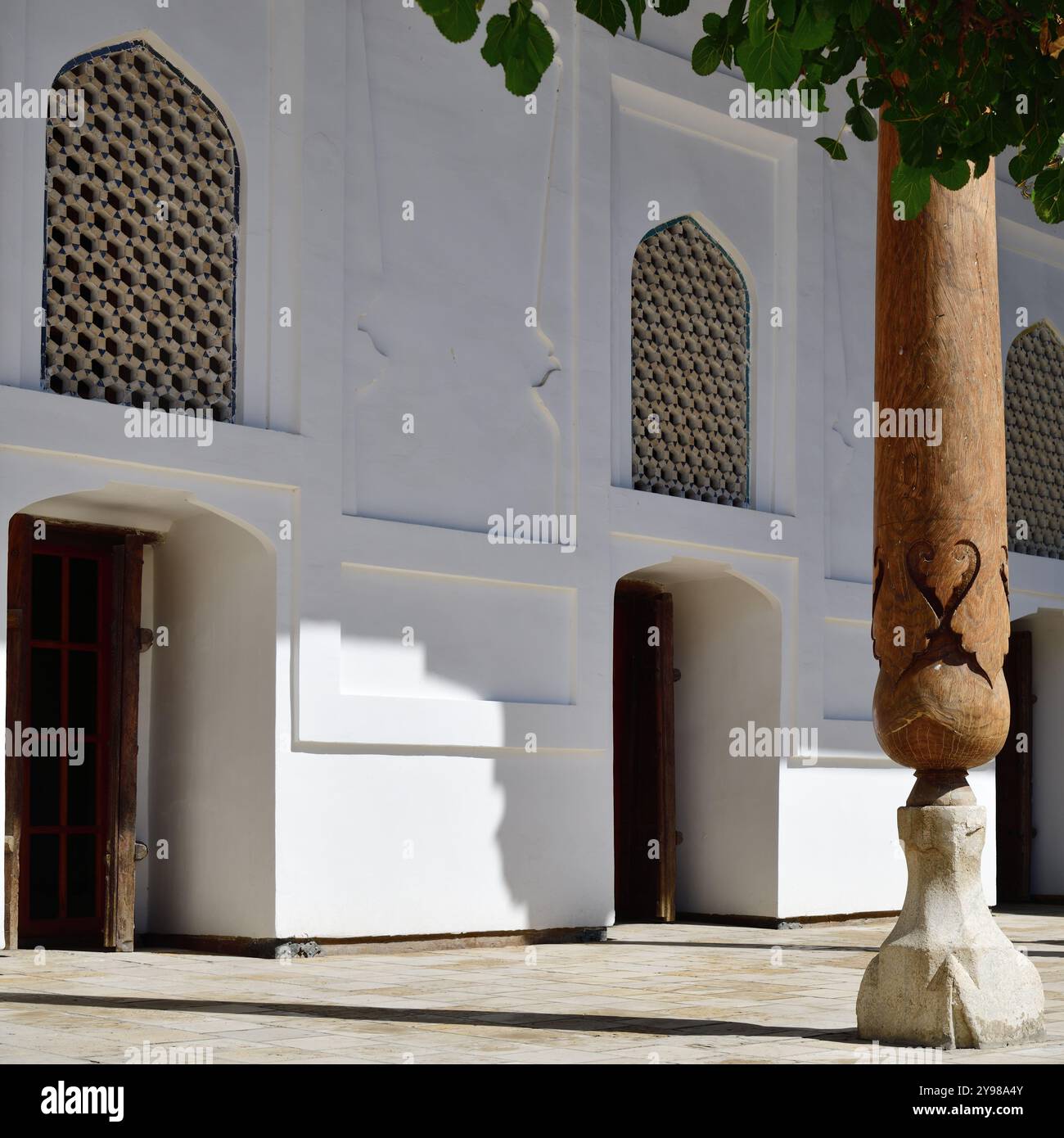 Inside the memorial complex Bahouddin Naqshbandi, built in honor of ...