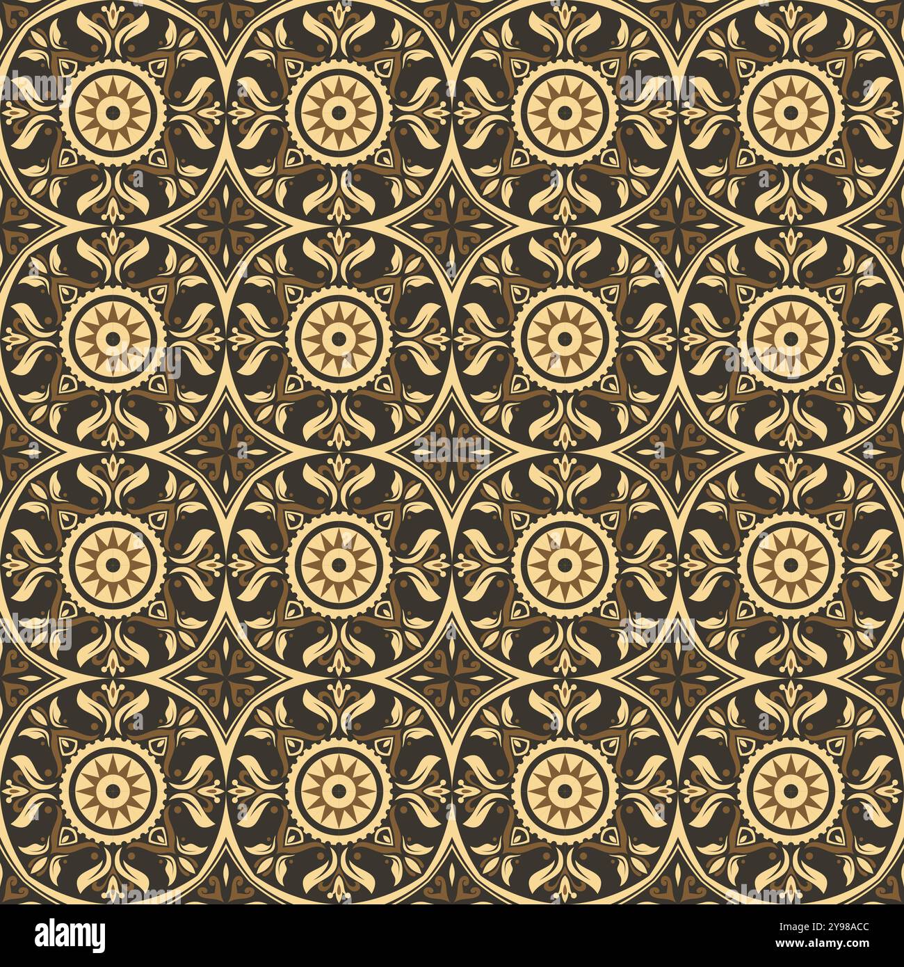 azulejo mosaic tile pattern. Mediterranean pattern. talavera seamless pattern design Stock ...