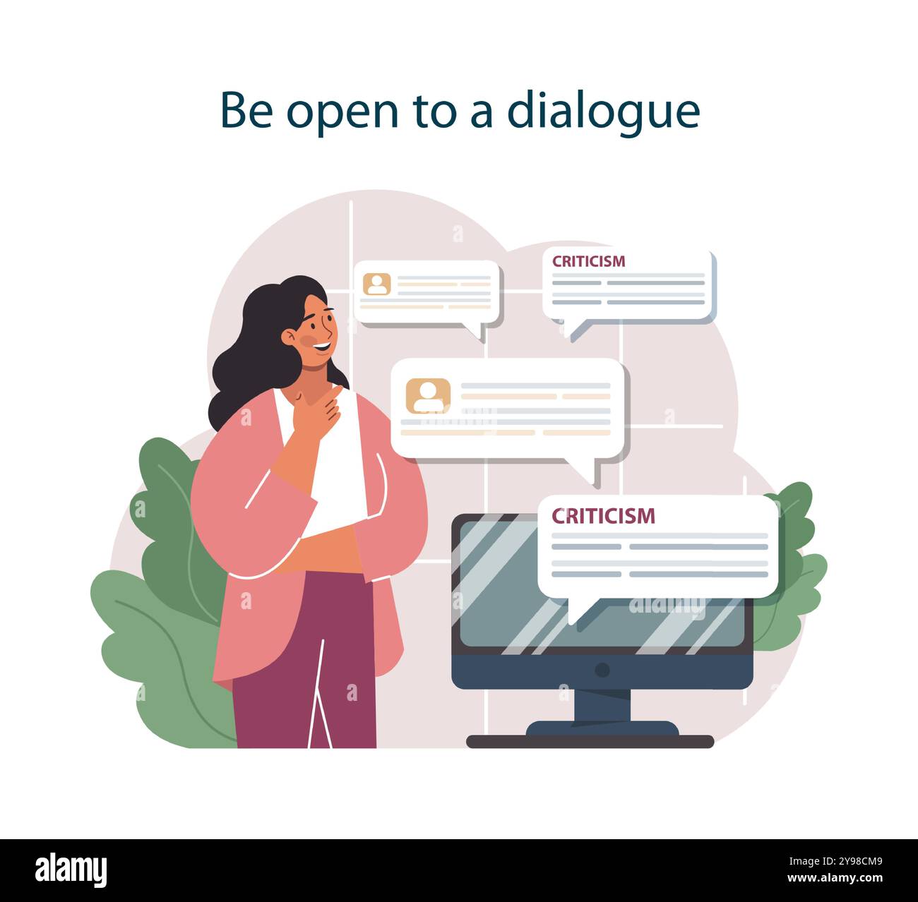 Be open to the dialog to deal with judgement at work. Employee dealing with pressure from ...